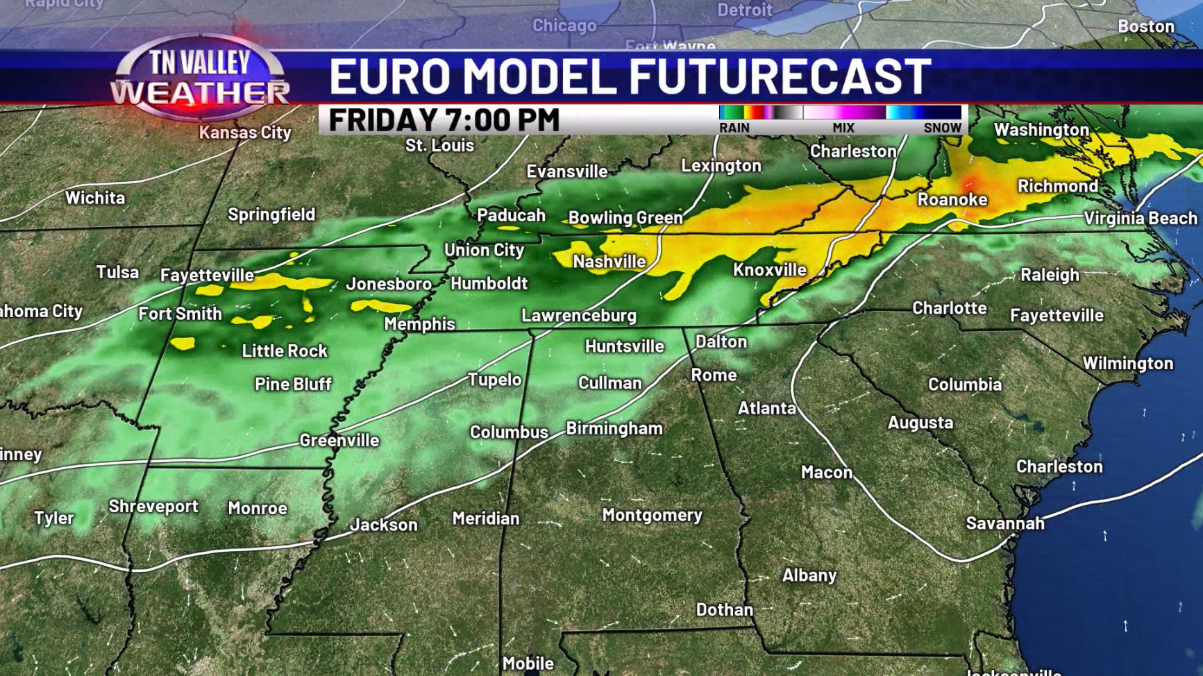 Showers Return Friday…Dry and Cooler Weekend…Storms Wednesday ...